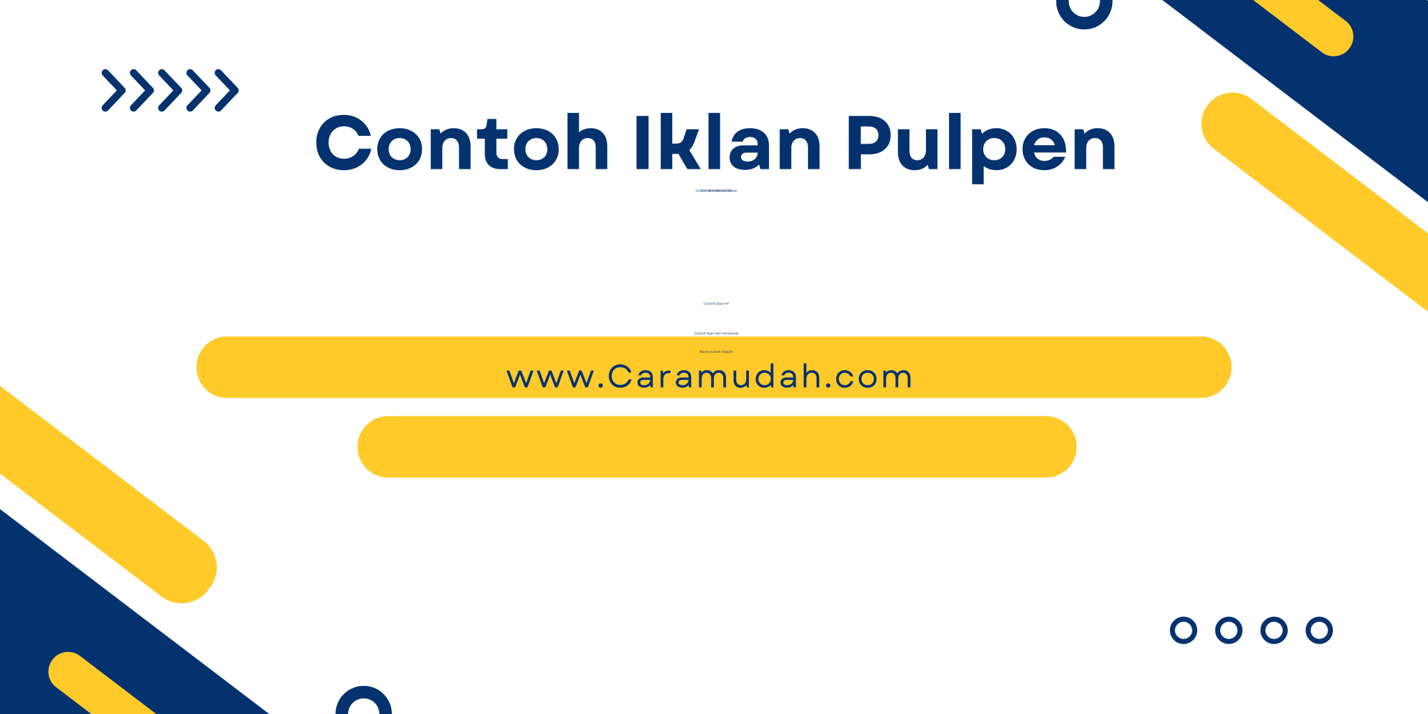 8+ Contoh Iklan Pulpen yang Menarik dan Unik